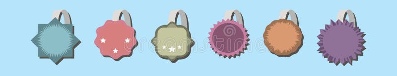 Set of Wobbler Cartoon Icon Design Template with Various Models. Vector ...