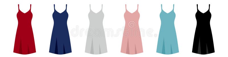 Set of woman dress vector stock vector. Illustration of corset - 269695460