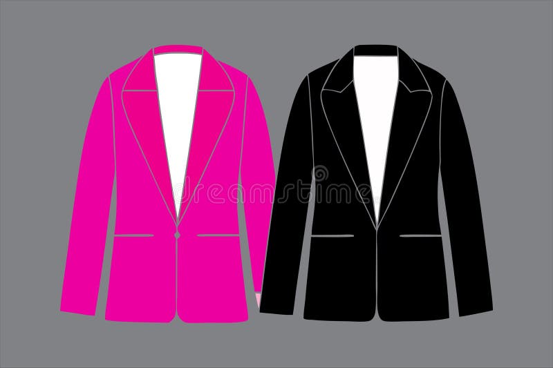 Womens Blazers Stock Illustrations – 18 Womens Blazers Stock ...