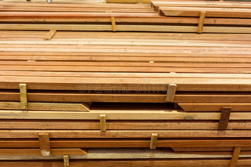 Set of Wood Pine Timber for Construction Building Stock Image - Image ...