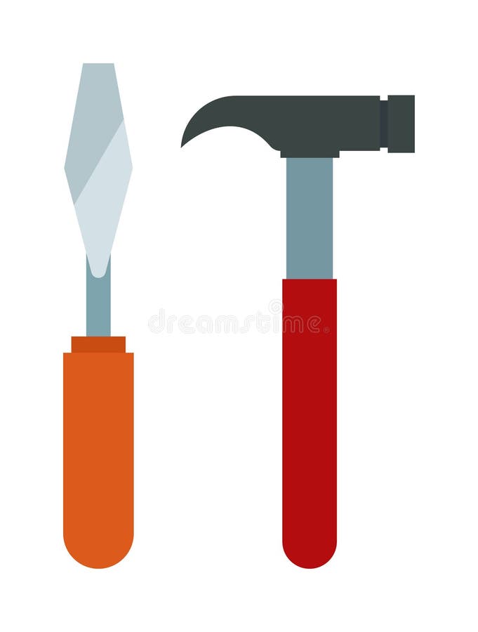 Set of Wood Processing Tools Hand Equipment Cartoon Vector . Stock ...