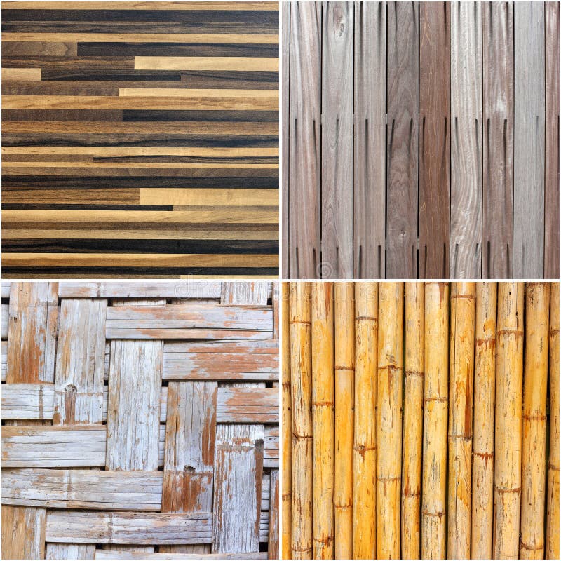 Set of Wood Texture Wall with Natural Patterns Stock Image - Image of ...