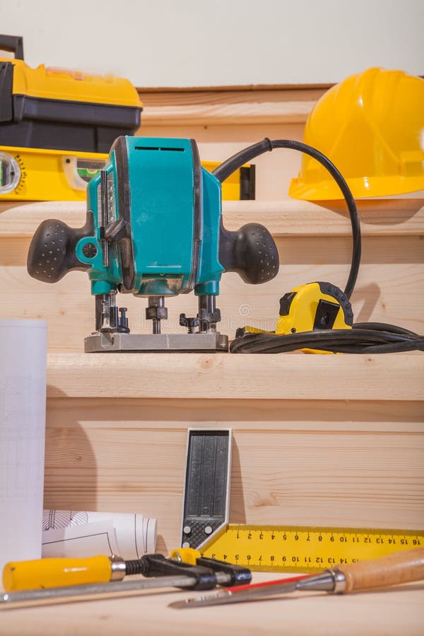 Set of woodworking tools stock image. Image of contemporary - 36929657