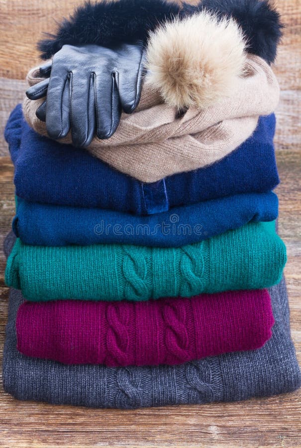 Set of woolen clothes stock photo. Image of lifestyle - 63317892