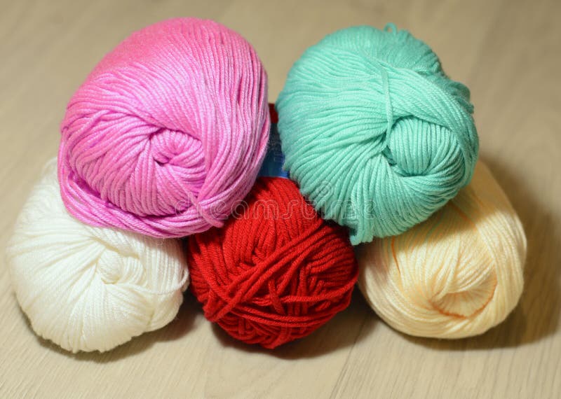 Woolen threads stock photo. Image of embroider, homemade - 9933140