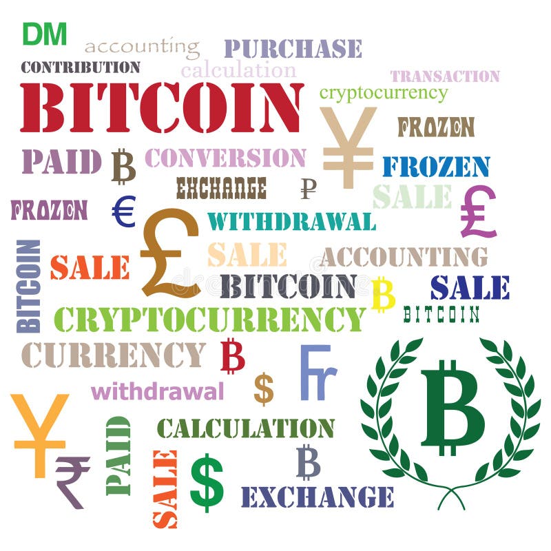 Set Words Symbols Bitcoin Stock Illustrations – 2 Set Words Symbols ...