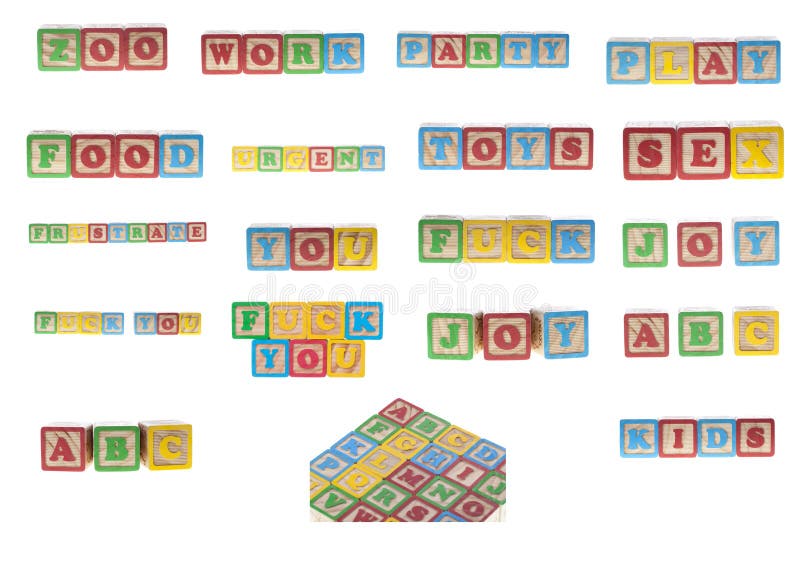 Set of Words from Wooden Cubes Stock Photo - Image of urgent, work ...