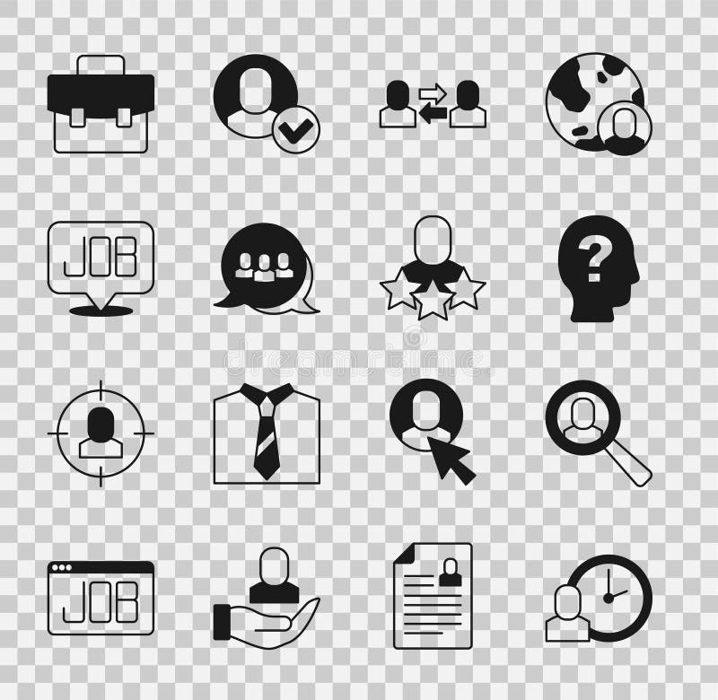 Set Work Time, Magnifying Glass for Search Job, Worker, Exchange Work ... Set Work Time, Magnifying Glass for Search Job, Worker, Exchange Work ...