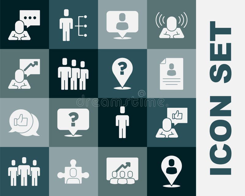 Set Worker Location, Hand Like, Resume, Head Hunting, Users Group, Team ...