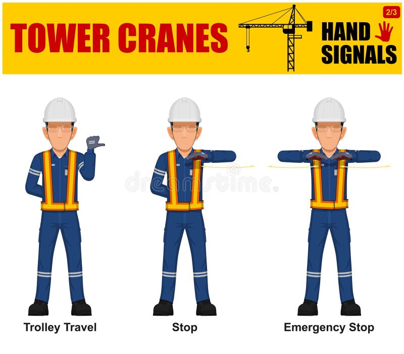 Cranes Hand Signal Stock Illustrations – 19 Cranes Hand Signal Stock ...