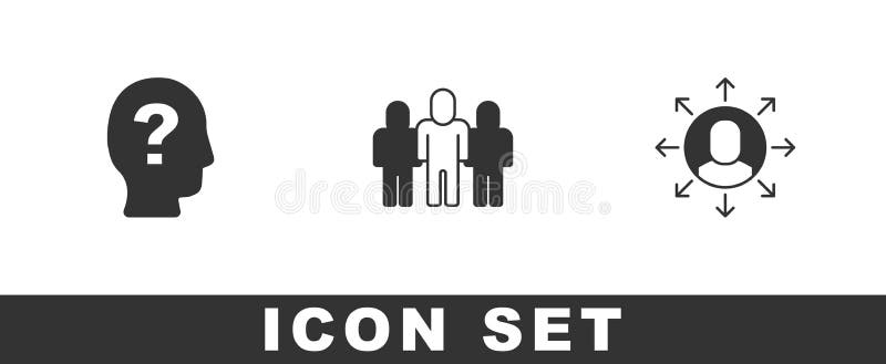 Set Worker, Project Team Base and Multitasking Manager Working Icon ...