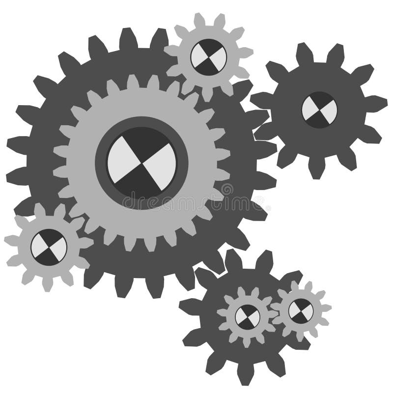 Gears (cogs) icon stock vector. Illustration of pictogram - 40023863
