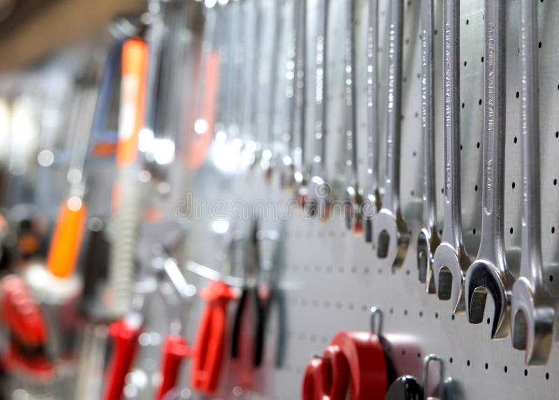 Set of working tools stock photo. Image of hardware, steel - 78237400