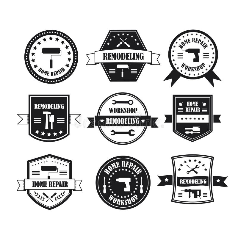 Set of working tools stock vector. Illustration of paint - 58696825