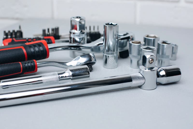 A Set of Working Tools, a Hammer, a Screwdriver, Sockets for an Answer ...