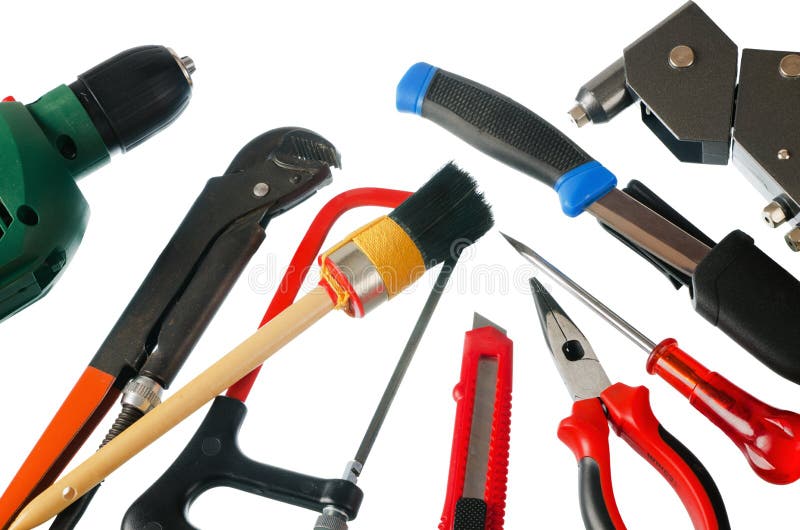 Set of working tools stock photo. Image of measure, manual - 30038440