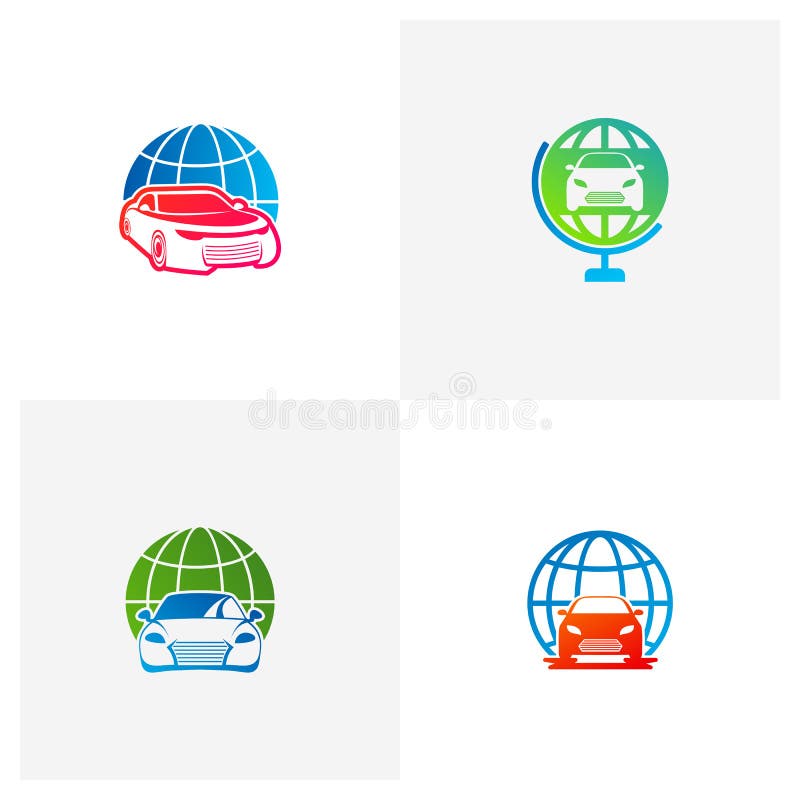 Set of World Car Logo Vector Template, Creative Car Logo Design ...