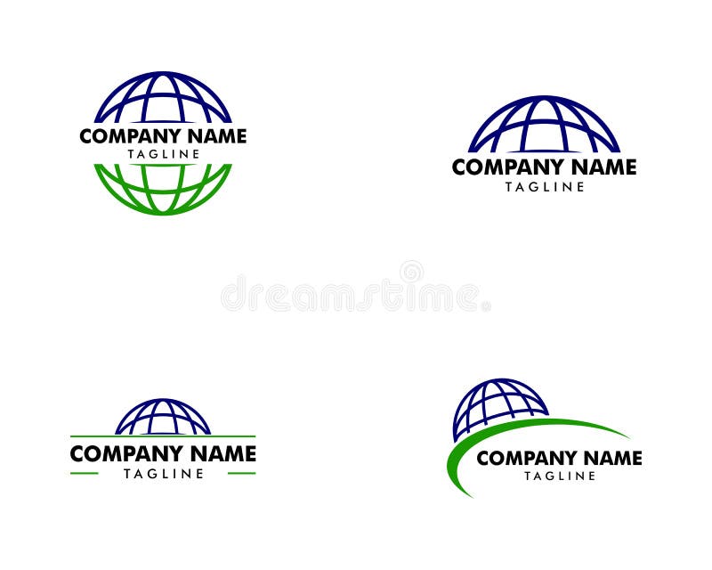 Set of World Logo Icon Design Vector Illustration Stock Vector ...