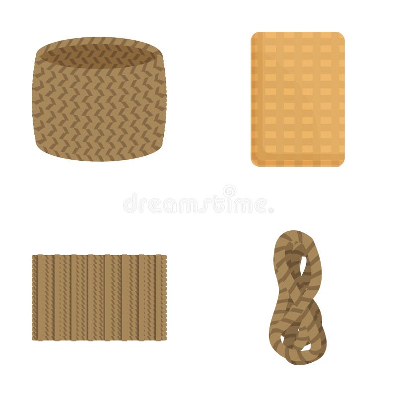 Set of Woven and Textured Brown Patterns Stock Vector - Illustration of ...