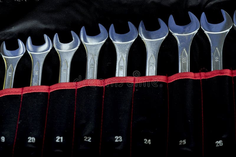 Set of wrench spanners stock photo. Image of spanner - 25091756
