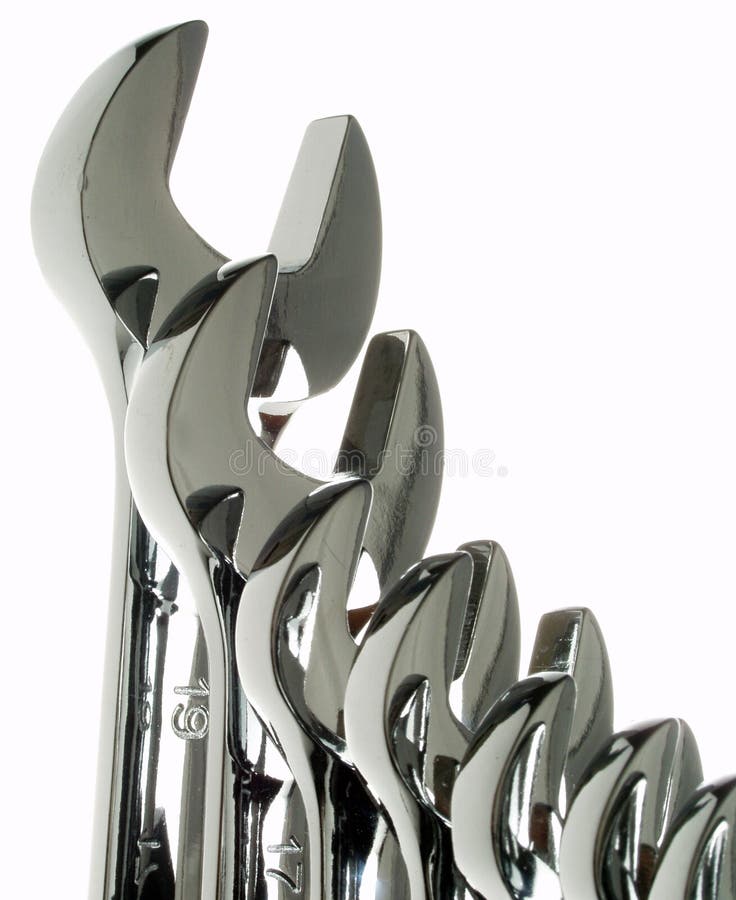 Set of Wrenches stock image. Image of garage, industrial - 960285