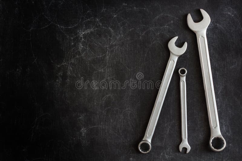 Set of 3 wrenches stock photo. Image of mechanic, wrenches - 53908712