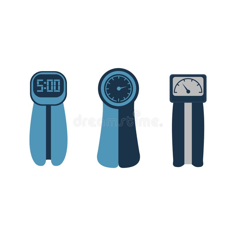 Set Wrist Dynamometer or Grippers. Flat Vector. Stock Vector ...