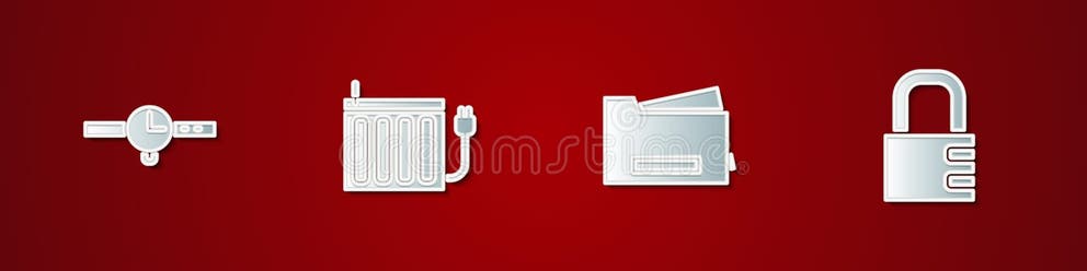 Set Wrist Watch, Heating Radiator, Printer and Safe Combination Lock ...