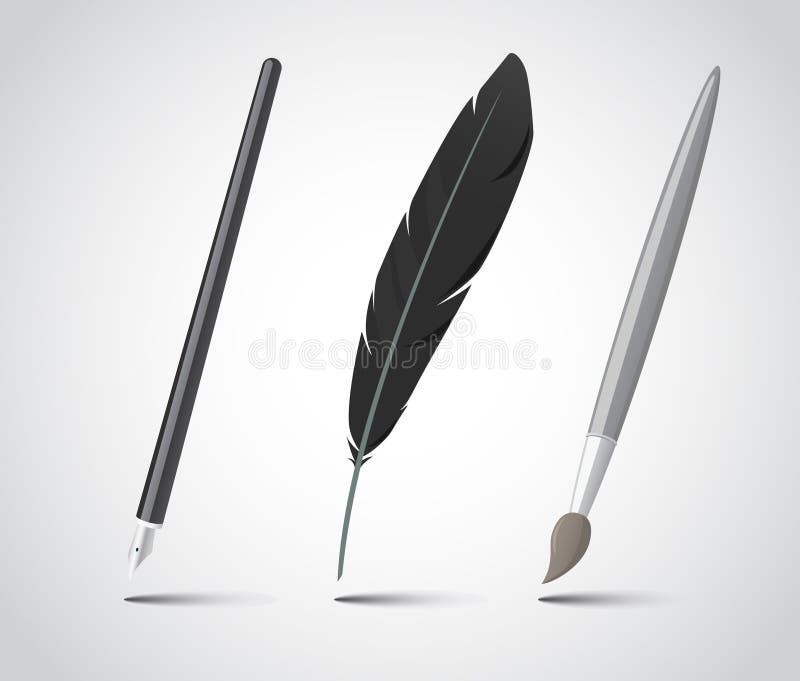 Writing tools stock vector. Illustration of pocketbook - 16535084