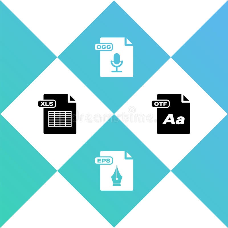 Set XLS File Document, EPS, OGG and OTF Icon. Vector Stock Vector ... Set XLS File Document, EPS, OGG and OTF Icon. Vector Stock Vector ...