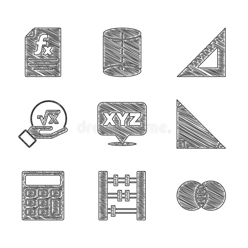 Set XYZ Coordinate System, Abacus, Mathematics Sets and B, Triangle ... Set XYZ Coordinate System, Abacus, Mathematics Sets and B, Triangle ...