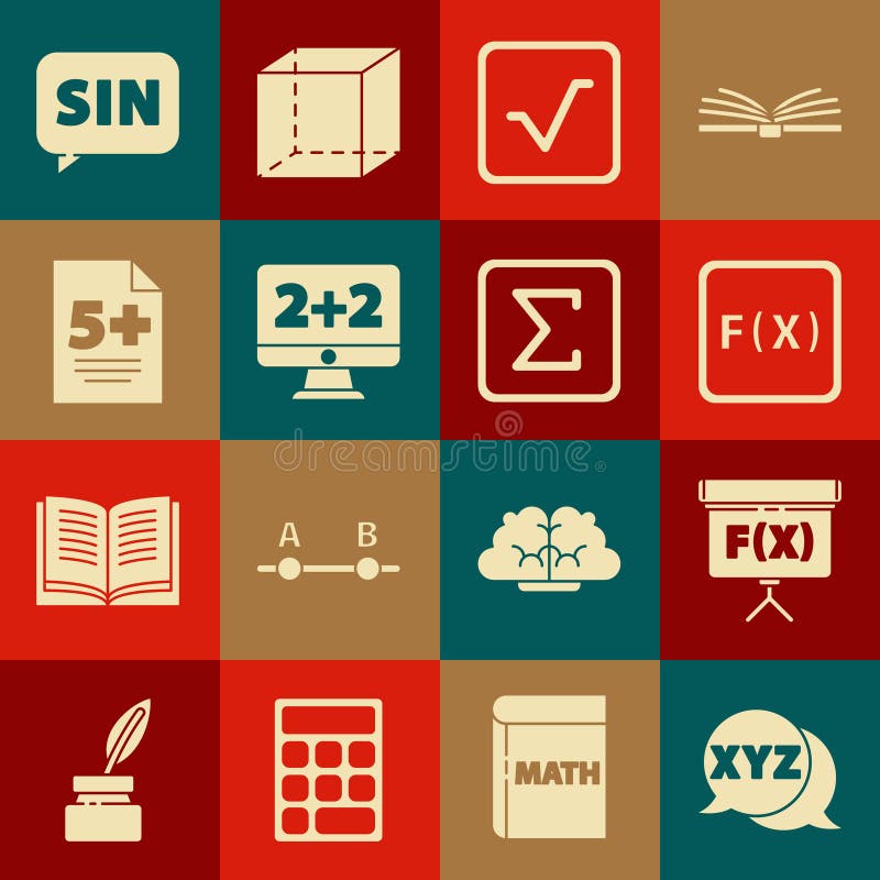 Set Xyz Coordinate System Chalkboard Function Mathematical Symbol