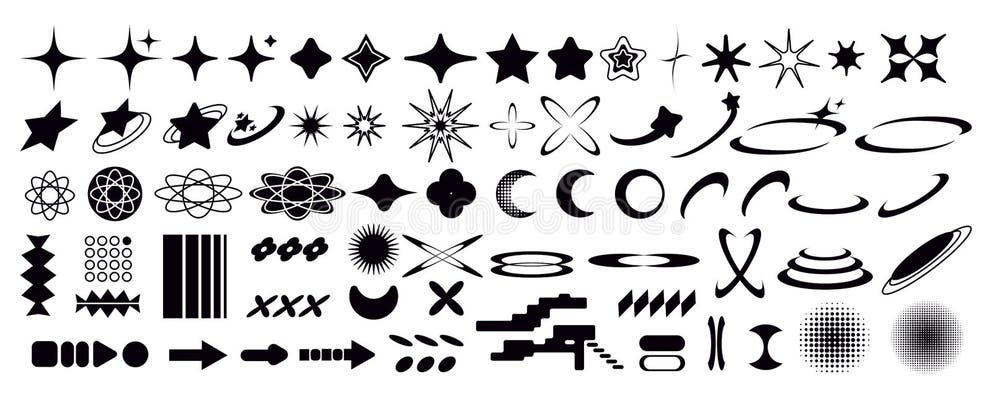 Y2k Star Stock Illustrations 12 544 Y2k Star Stock Illustrations