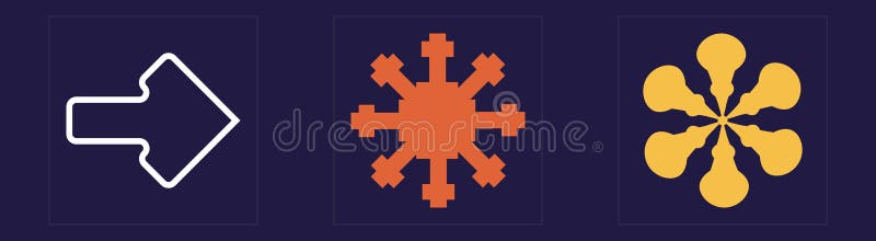 Set of Y2K Style Vectors of Objects. Rave Psychedelic Retro Futuristic ...