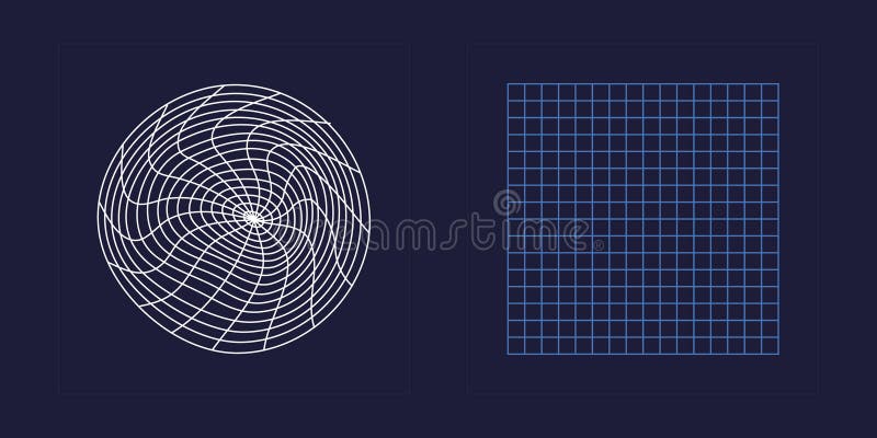 Set of Y2K Style Vectors of Objects. Retro Futuristic Graphic Ornaments ...