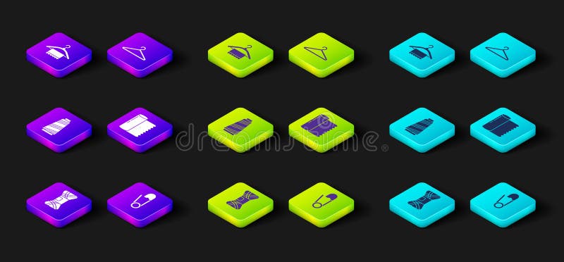 Set Yarn, Safety Pin, Sewing Thread, Textile Fabric Roll, Hanger ...