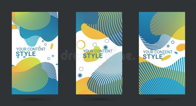 Set of Yellow Banners Template Styles. Stock Vector - Illustration of ...
