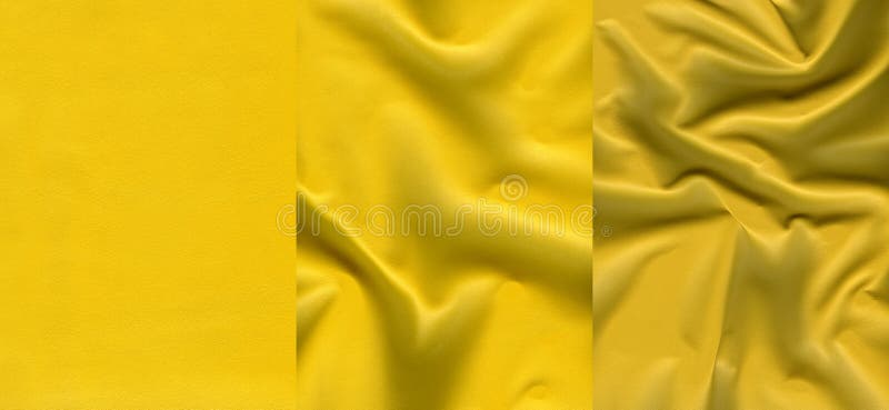 Set of Yellow Leather Textures Stock Photo - Image of interior, fabric ...