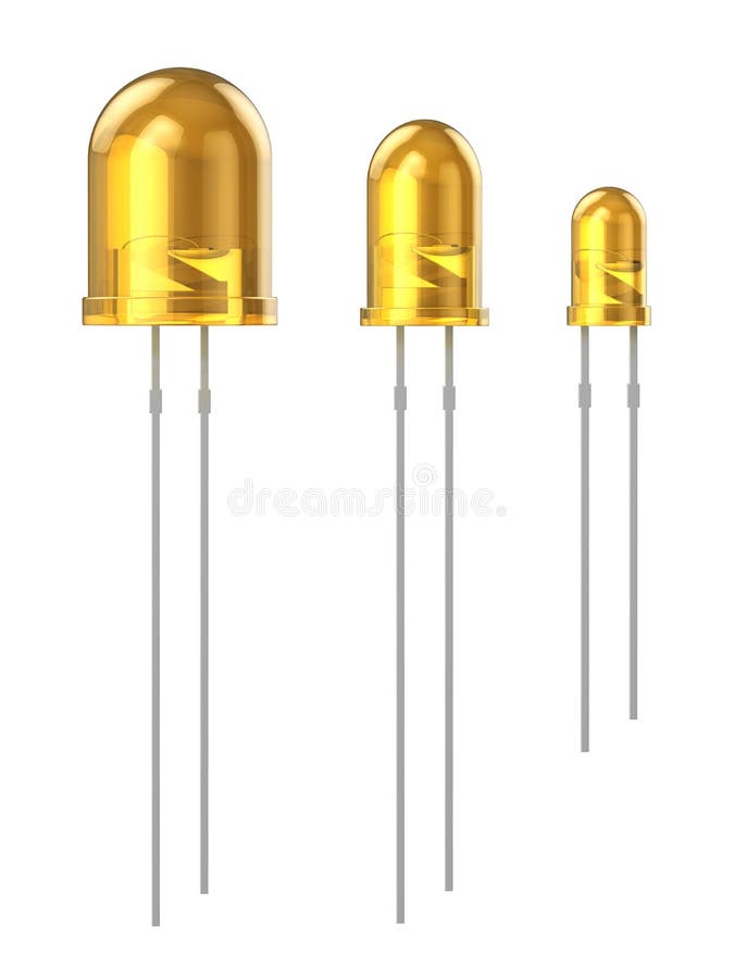 Set of color LEDs stock illustration. Illustration of industry - 26386376