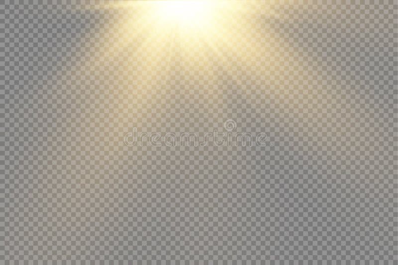 Set of Yellow Spotlight, Projector Light Effect. Stock Vector ...
