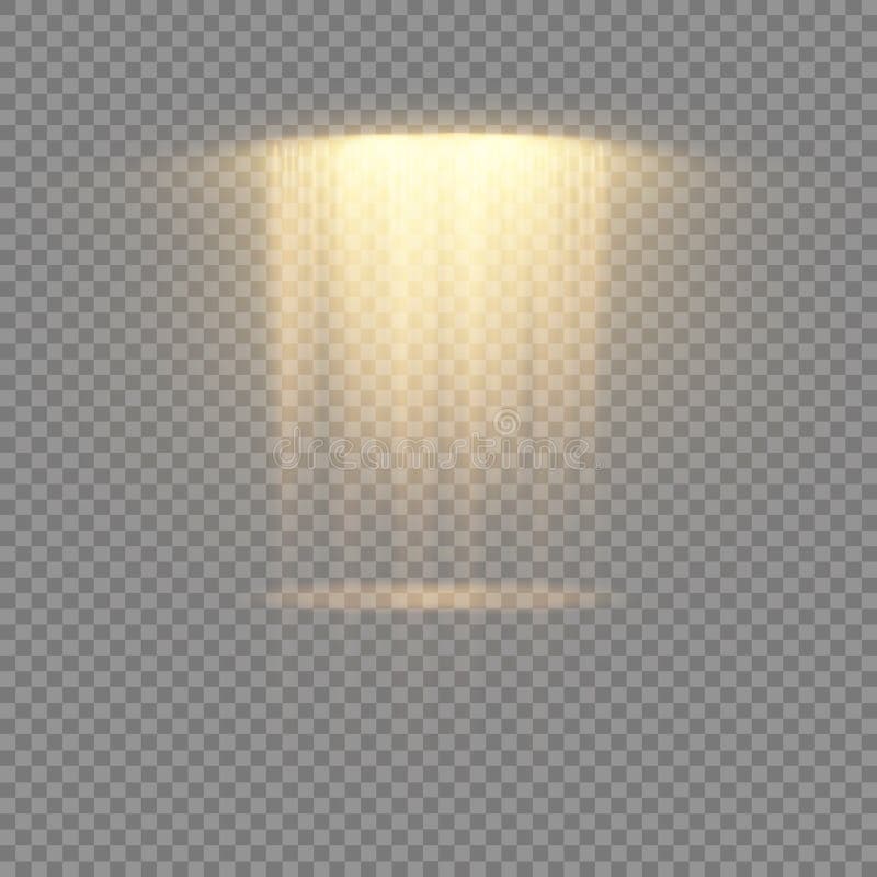 Set of Yellow Spotlight, Projector Light Effect. Stock Vector ...