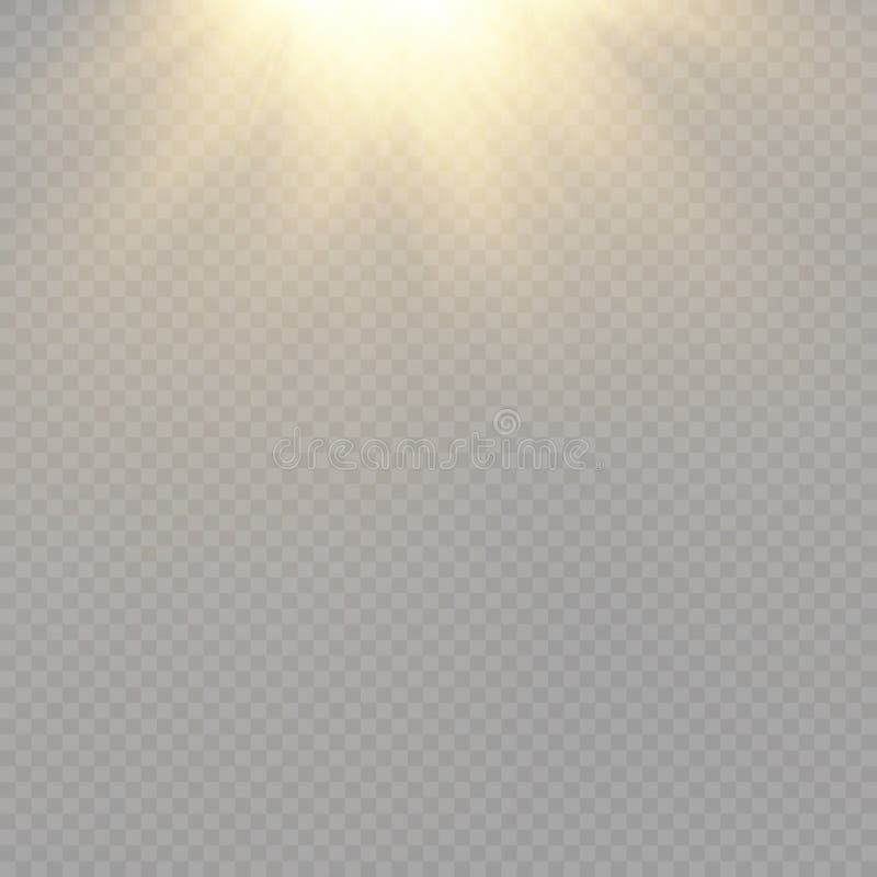 Set of Yellow Spotlight, Projector Light Effect. Stock Vector ...