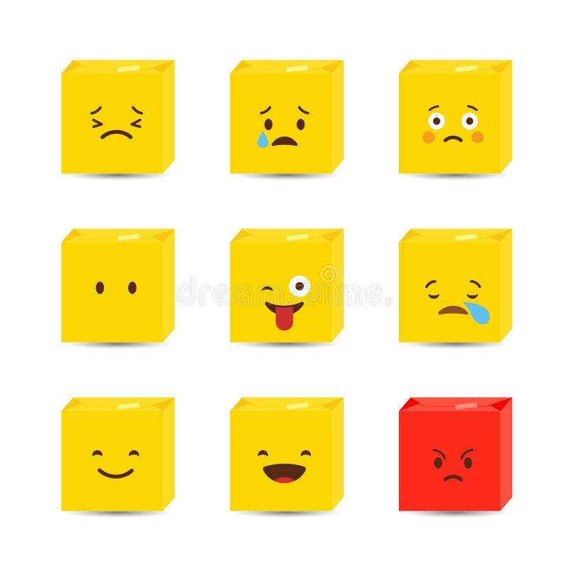 Square Emojis Stock Illustrations – 137 Square Emojis Stock ...