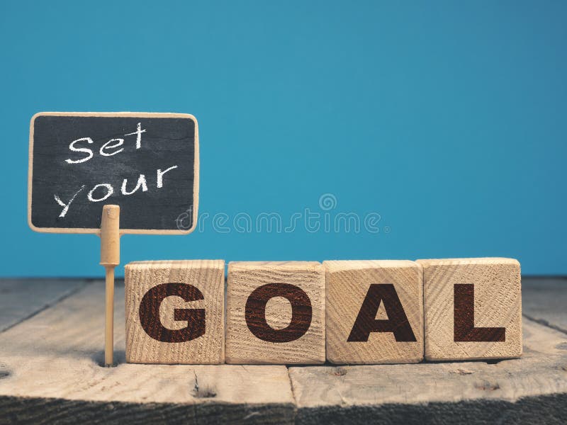 Dream Big, Set Your Goals and Take Action Stock Image - Image of ...