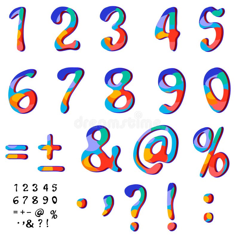Set Mathe Symbole Stock Illustrationen, Vektoren, & Kliparts - 135 ...