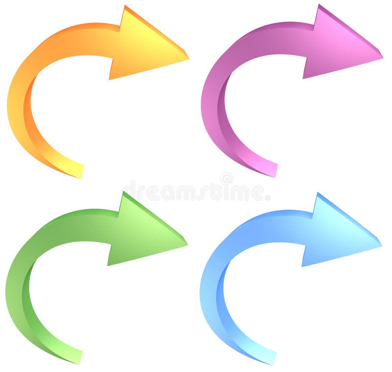 Seta 3d redonda. ilustração stock. Ilustração de luminoso - 13469571