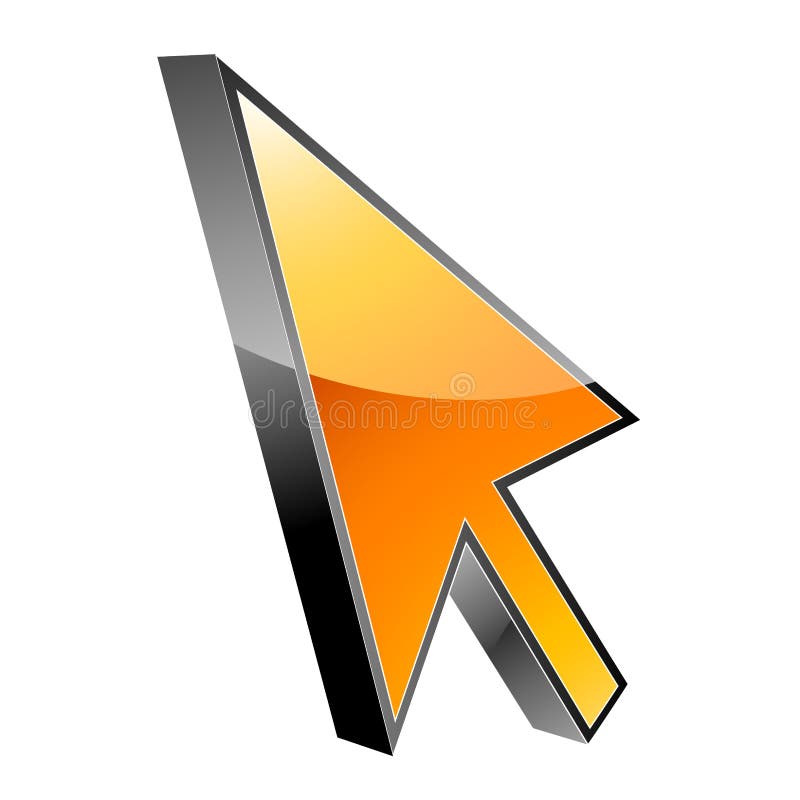 Seta 3d ilustração do vetor. Ilustração de brilhante - 16133696