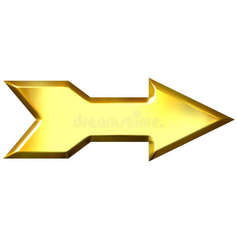 Seta 3D dourada ilustração stock. Ilustração de maneira - 5271528