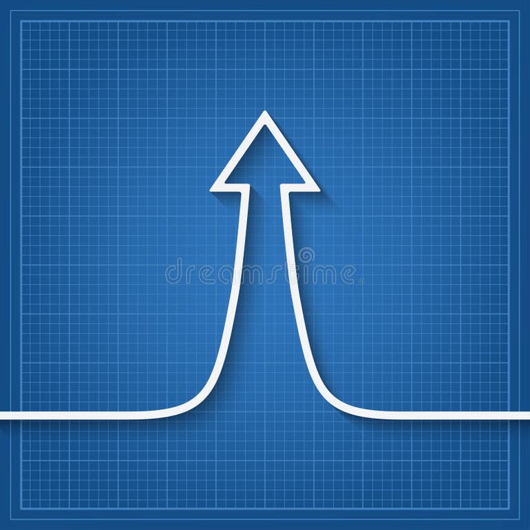 Seta acima do sinal ilustração do vetor. Ilustração de sentido - 49306954