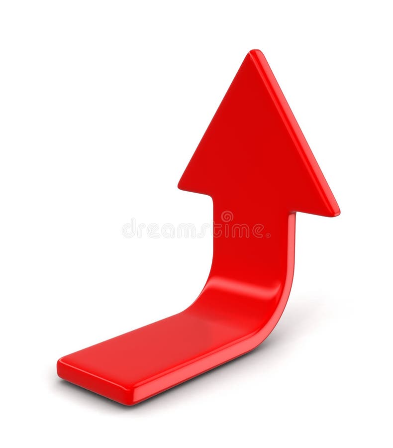 Seta Acima (trajeto De Grampeamento Incluído) Ilustração Stock ...